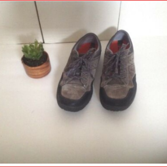 Merrell | Shoes | Merrell Granite Gray Suede Leather Sneakers Casual ...